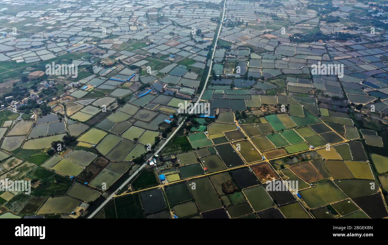 Hepu. 21st Apr, 2020. Aerial photo taken on April 21, 2020 shows the ...