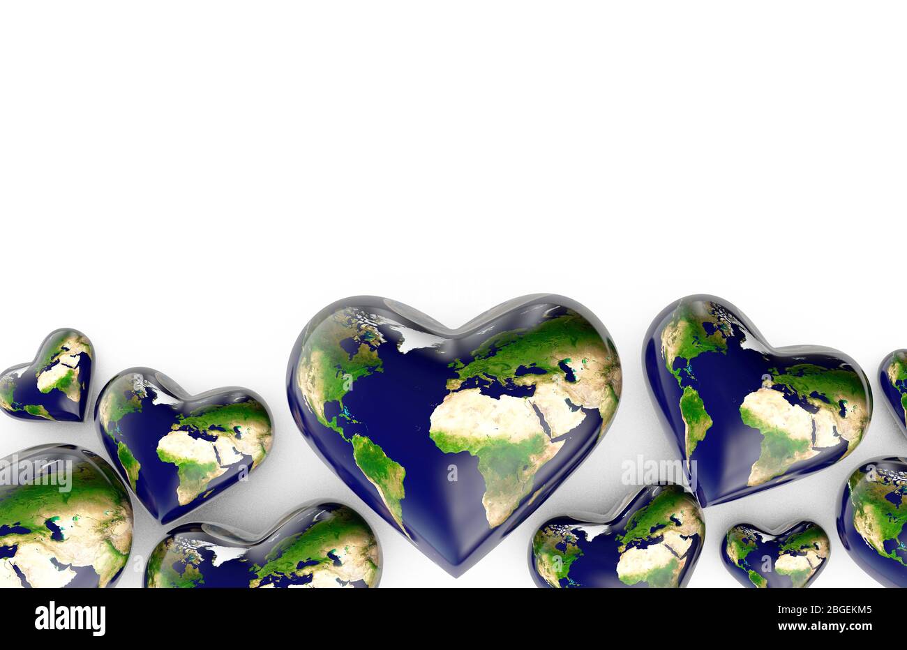 Isolated planet earth heart shape hi-res stock photography and images ...