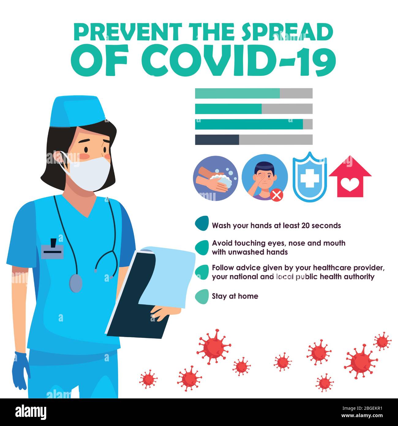 covid19 infographics with prevention methods Stock Vector Image & Art ...