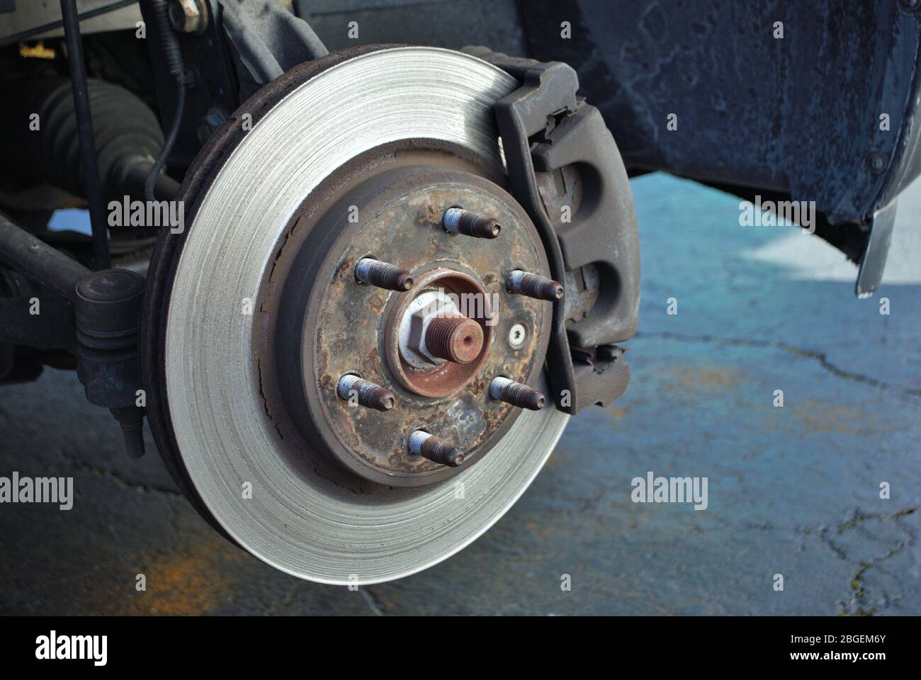 Rear disc brake hi-res stock photography and images - Alamy