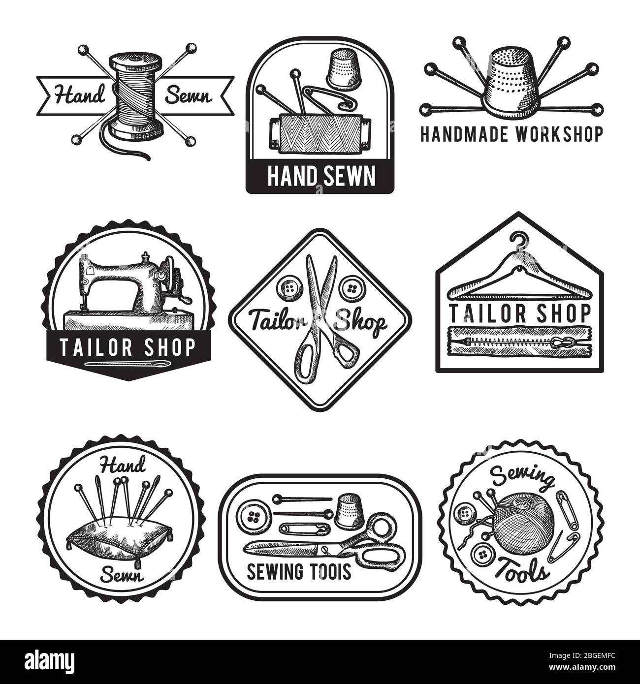 Tailor workshop Cut Out Stock Images & Pictures - Alamy