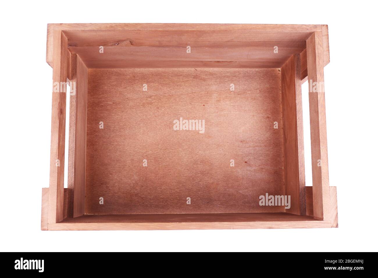 Brown crate isolated on white Stock Photo - Alamy