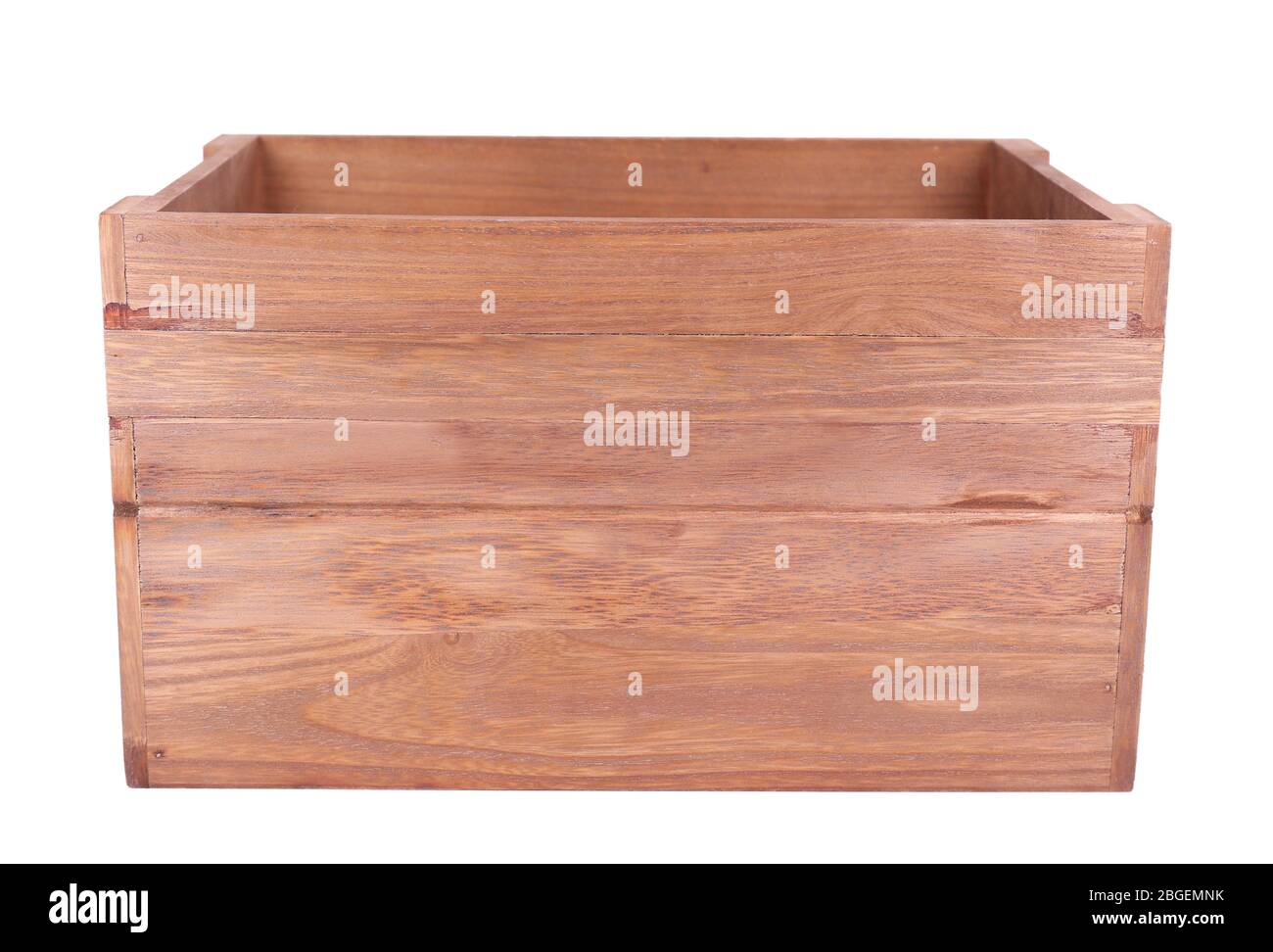 Brown crate isolated on white Stock Photo - Alamy