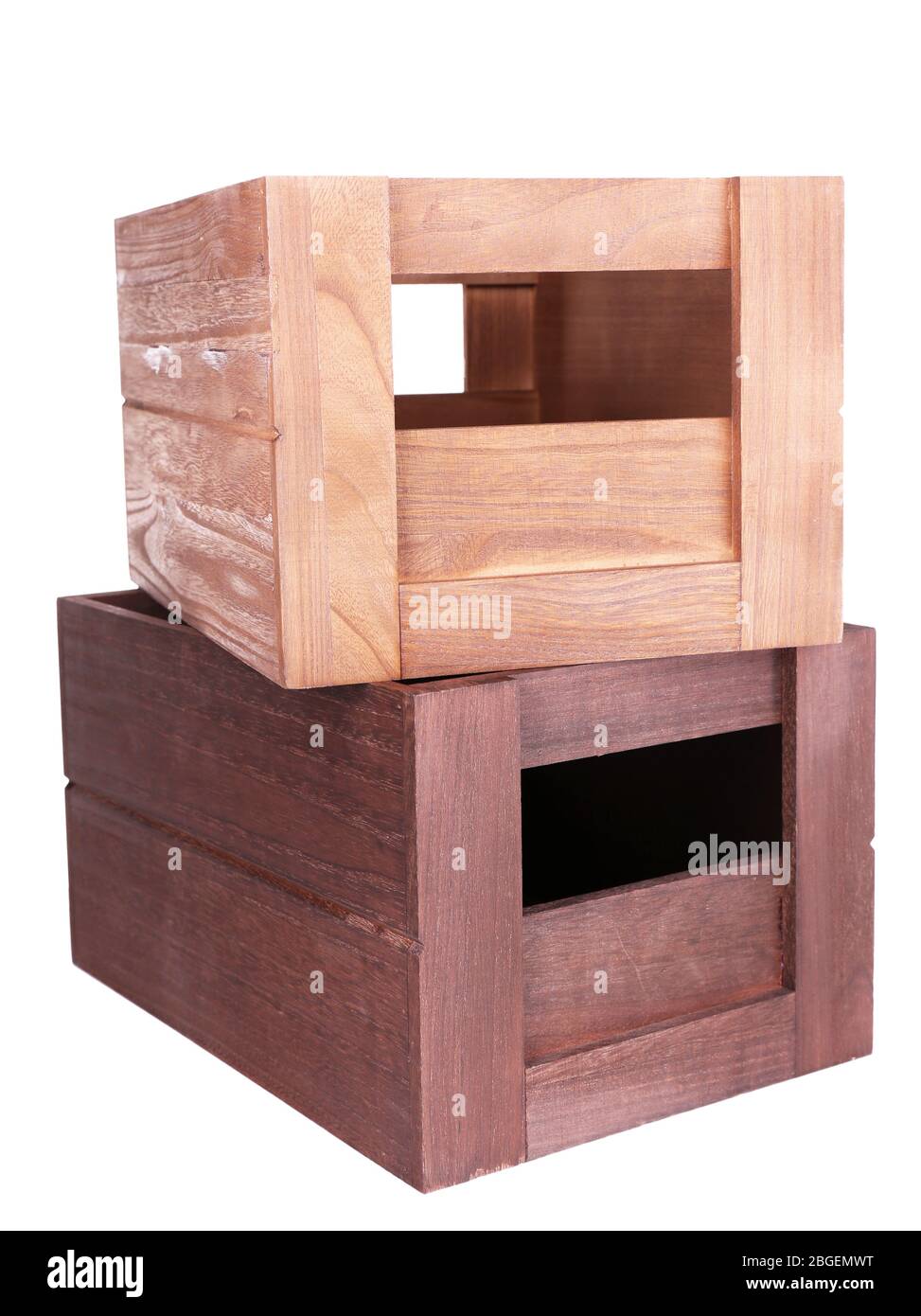 Open wooden crates Cut Out Stock Images & Pictures - Alamy