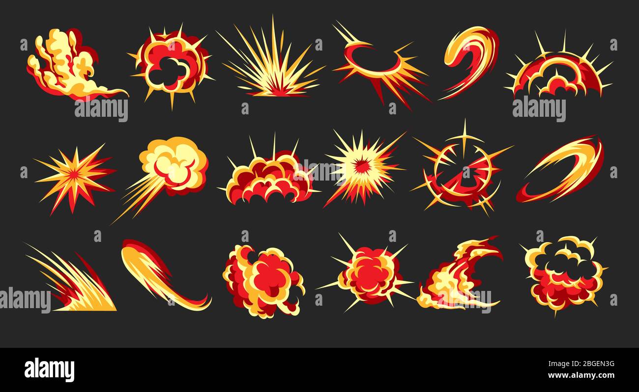 Cartoon smoke puff animation effects hi-res stock photography and ...