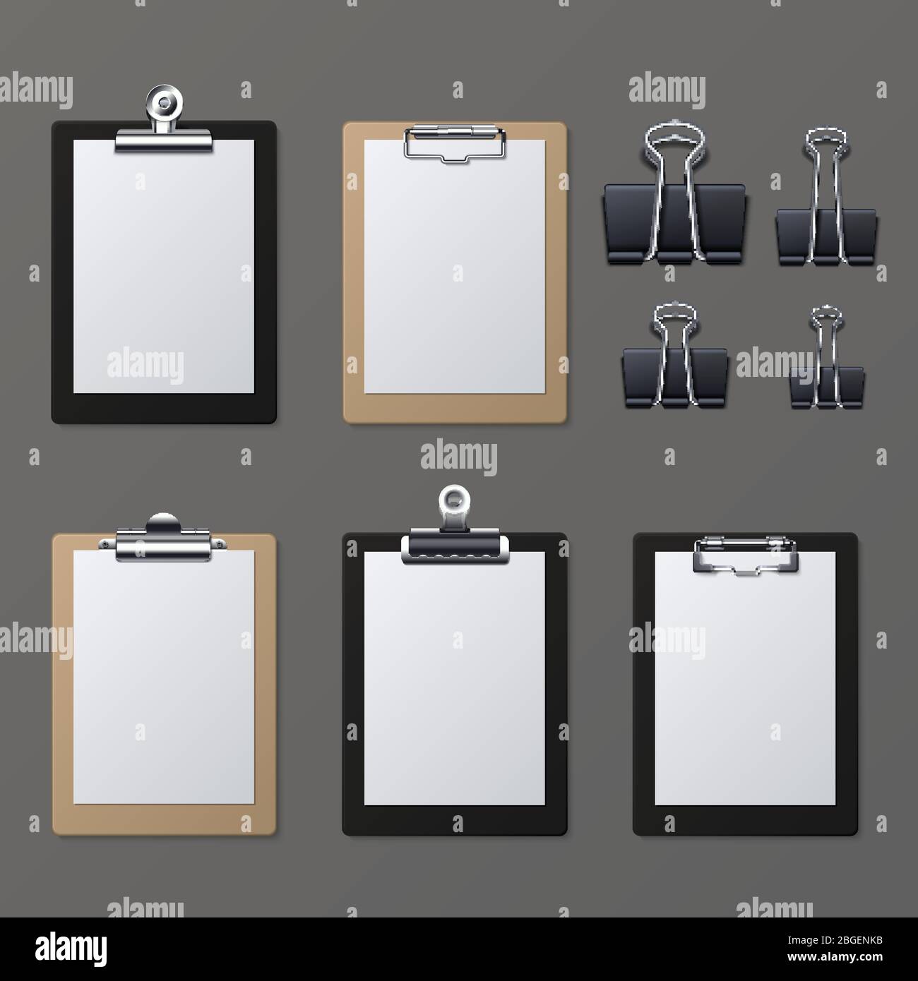 Top view blank clipboard Stock Vector Images - Alamy