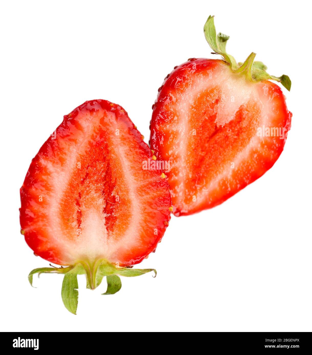 Red ripe strawberry, isolated on white Stock Photo - Alamy