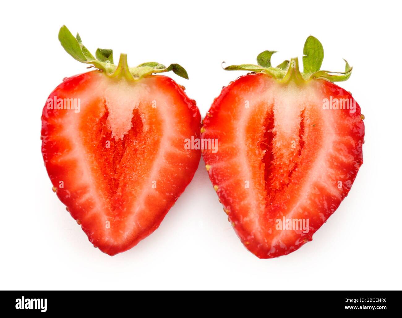 Red ripe strawberry, isolated on white Stock Photo - Alamy