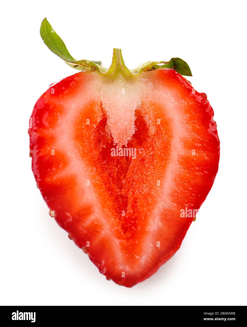 Red ripe strawberry, isolated on white Stock Photo - Alamy