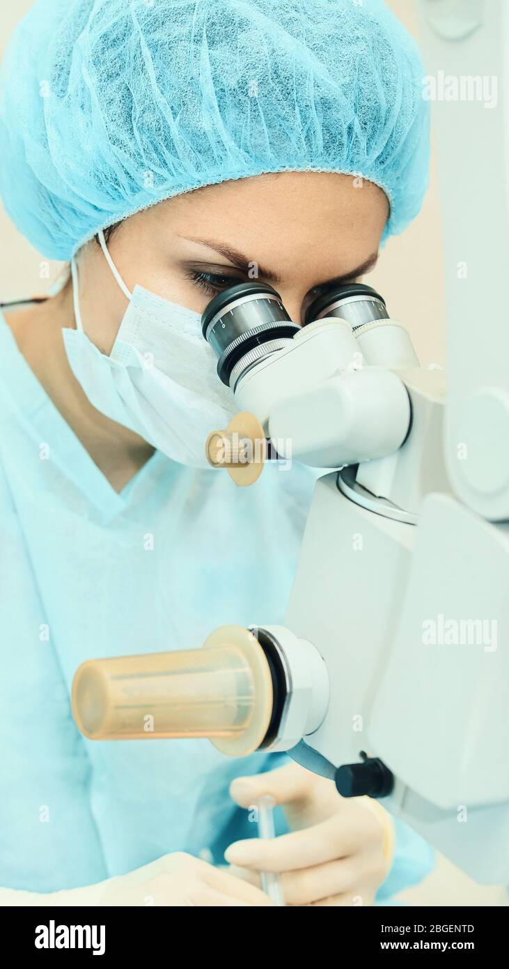 People at hospital background. Blue medical backdrop. Healthcare ...