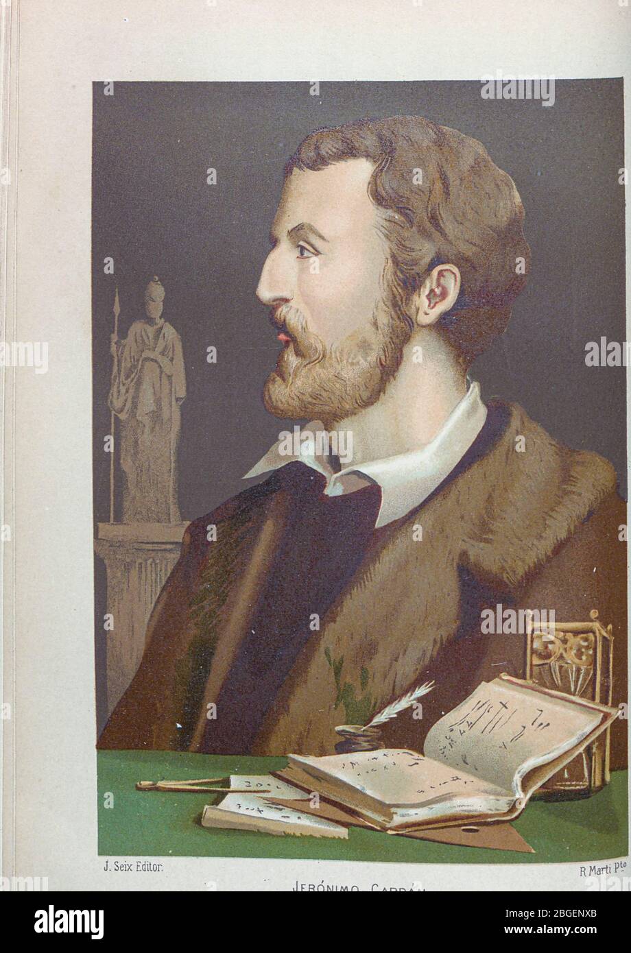 Gerolamo cardano 1501 1576 italian mathematician hi-res stock ...