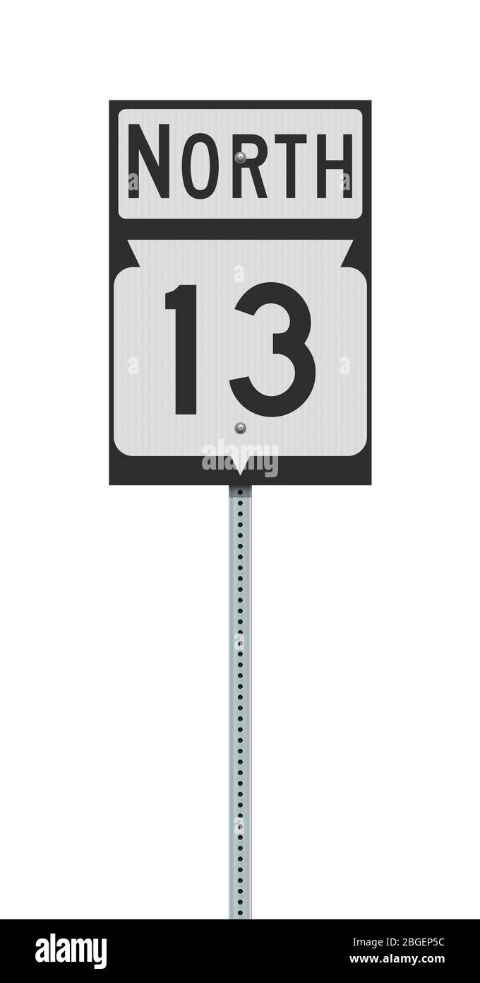 Vector illustration of the Wisconsin State Highway road sign on ...