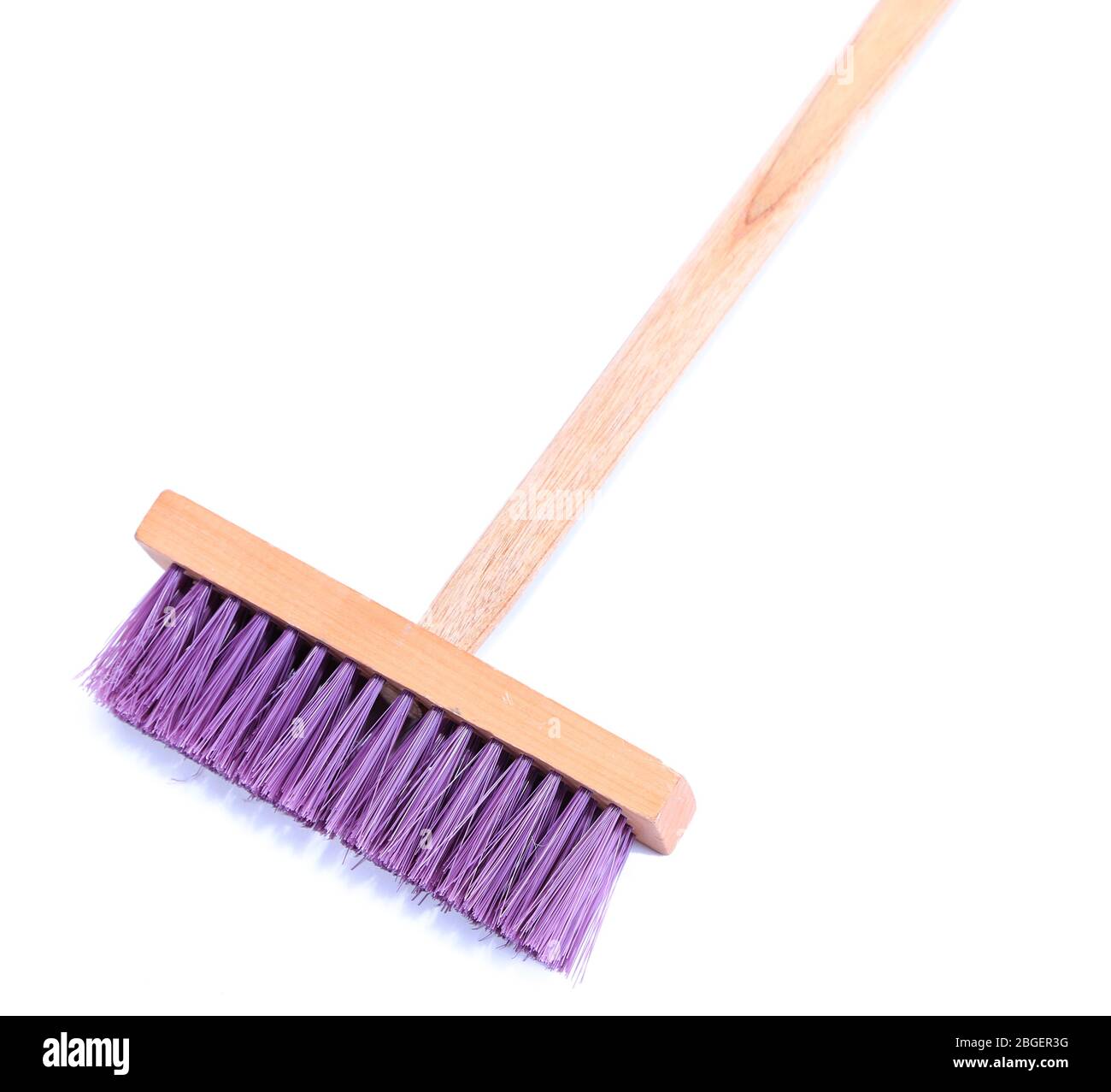 Colorful broom isolated on white Stock Photo - Alamy