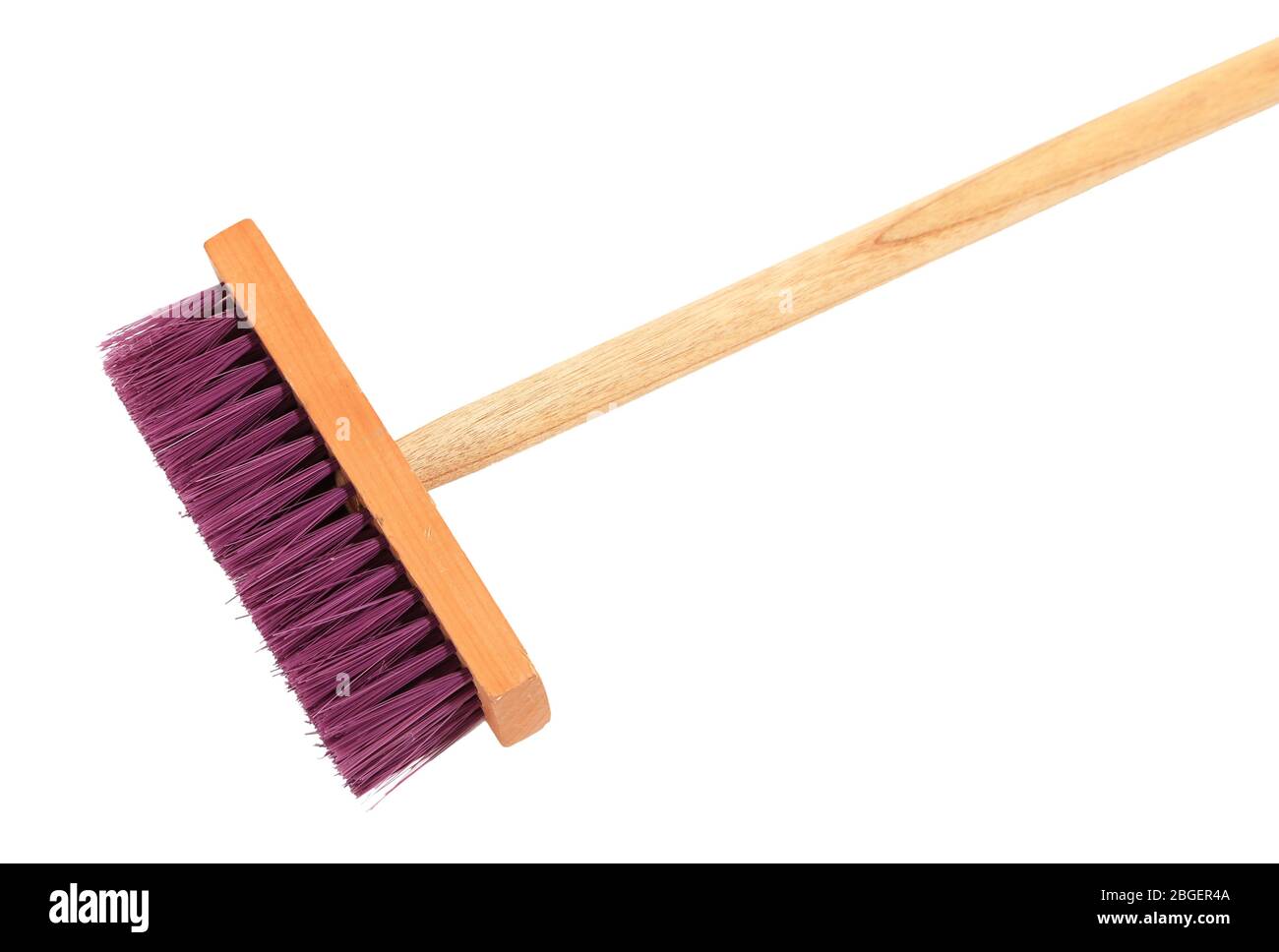 Colorful broom isolated on white Stock Photo - Alamy