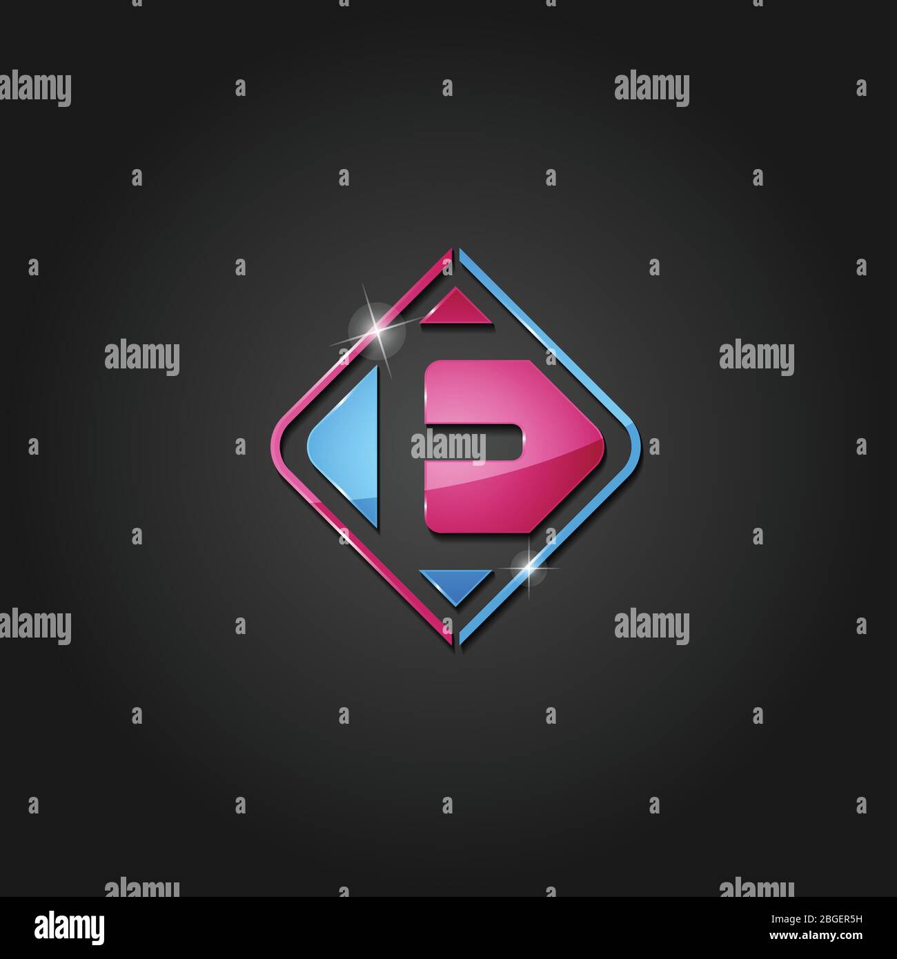 letter E shiny colorful lettermark logo vector design isolated on the ...