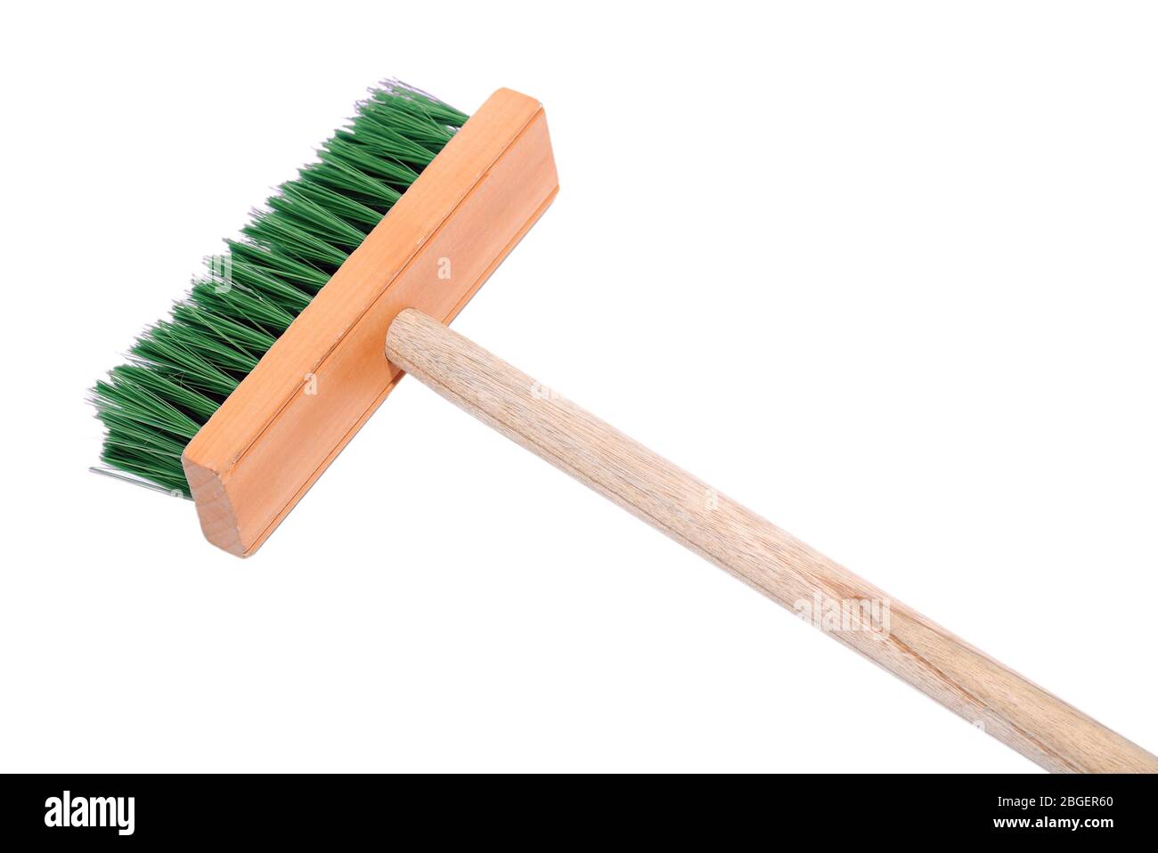 Colorful broom isolated on white Stock Photo - Alamy