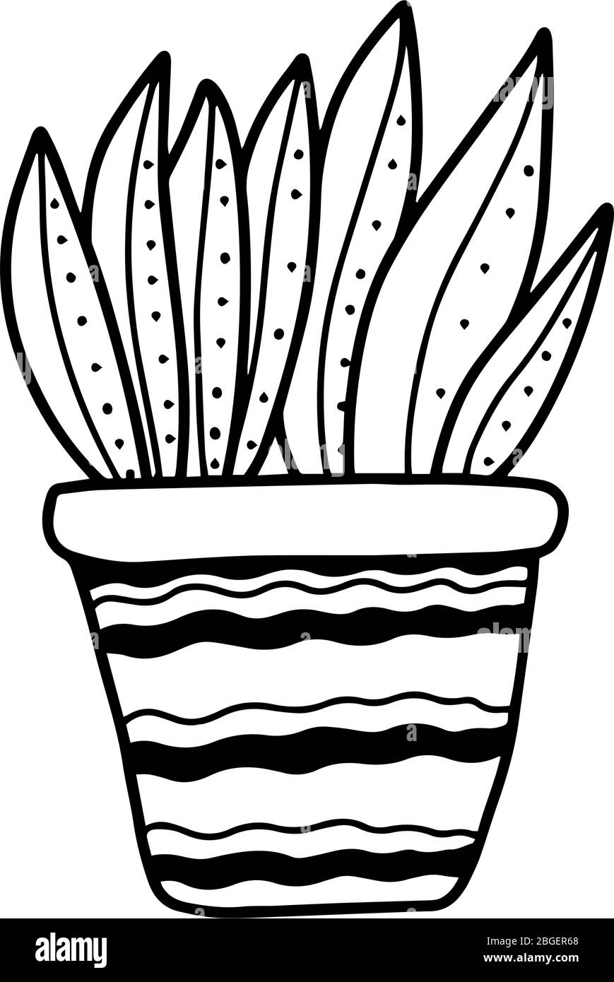 Hand on background pots Stock Vector Images - Alamy