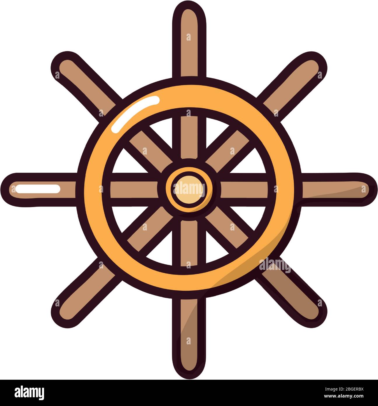 helm ship fill style icon Stock Vector Image & Art - Alamy