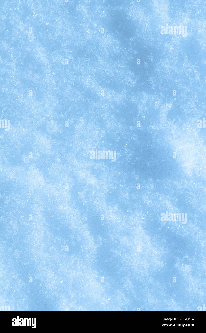 Snow texture in blue tone. Texture of white snow. Winter background ...