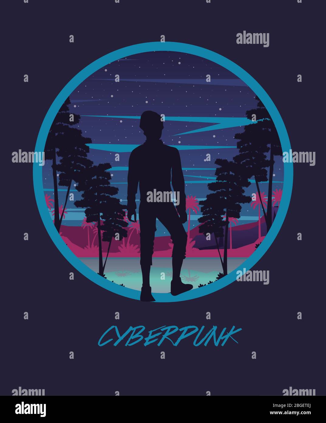 Cyberpunk festival Stock Vector Images - Alamy