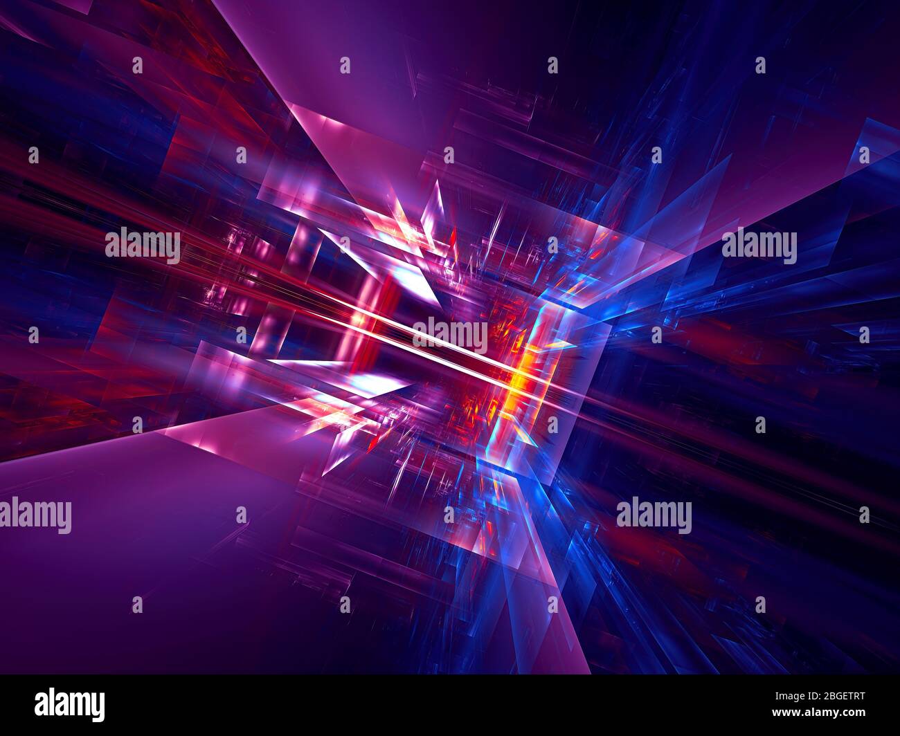 Abstract blue and purple technology background - digitally generated 3d ...