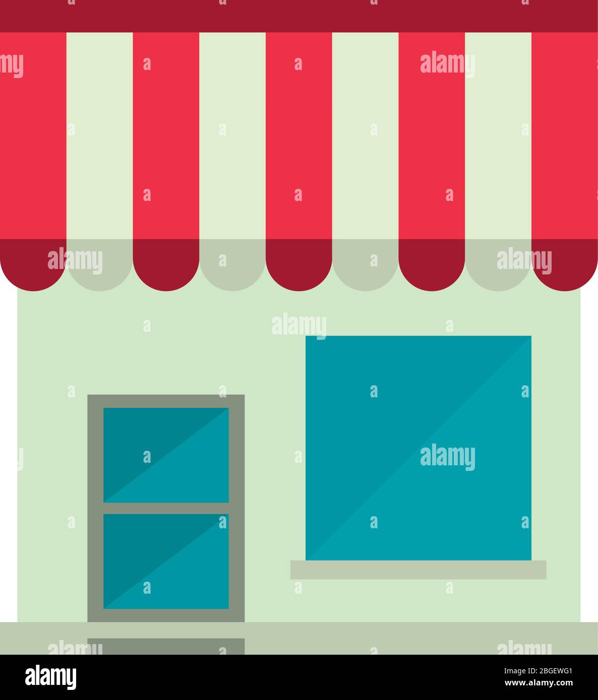 Modern facade open windows Stock Vector Images - Alamy