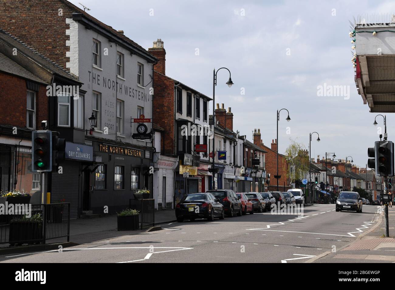 Streets and the Agora in Wolverton Milton Keynes Bucks Stock Photo - Alamy