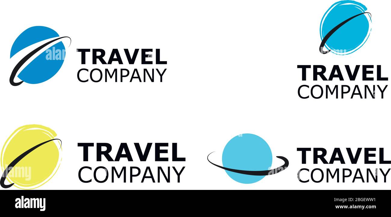 Vector Logo travel agency symbol road on white Stock Vector Image & Art ...