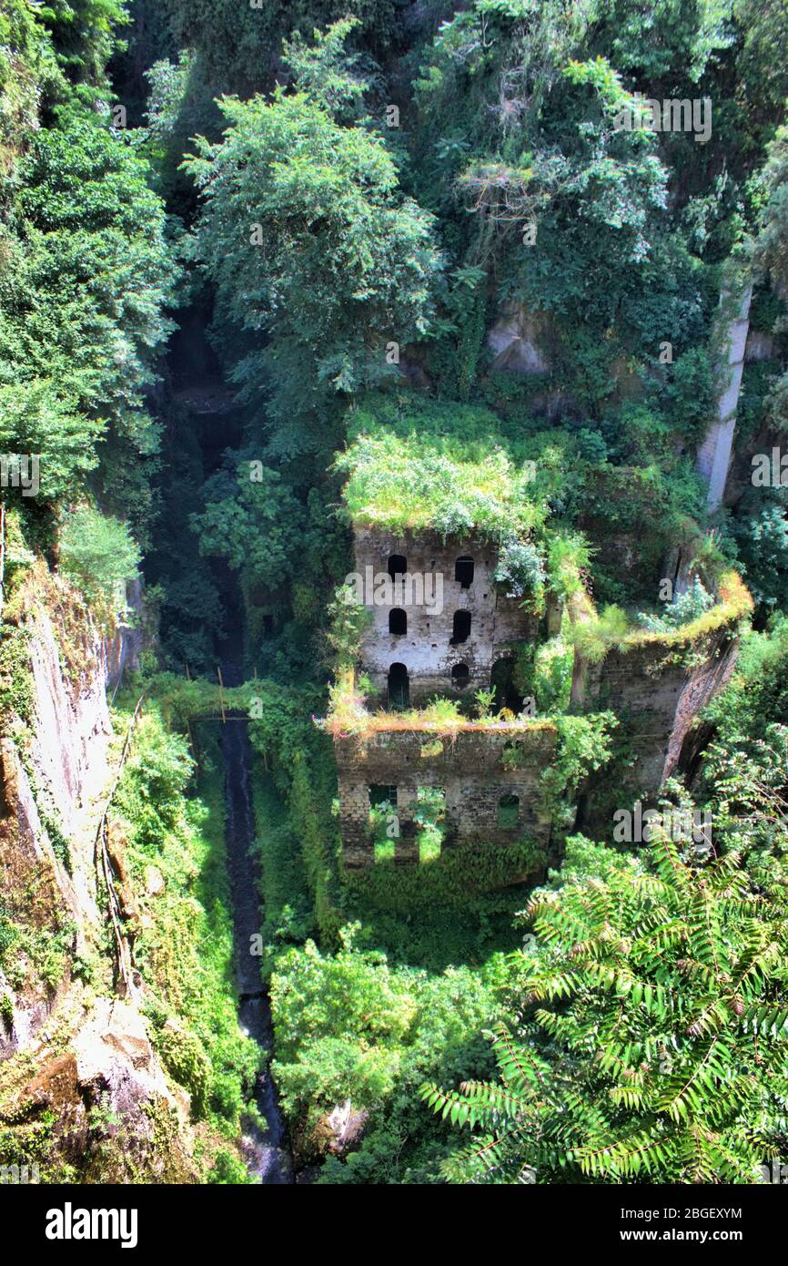 Deep valley of the mills in Sorrento, Italy Stock Photo - Alamy