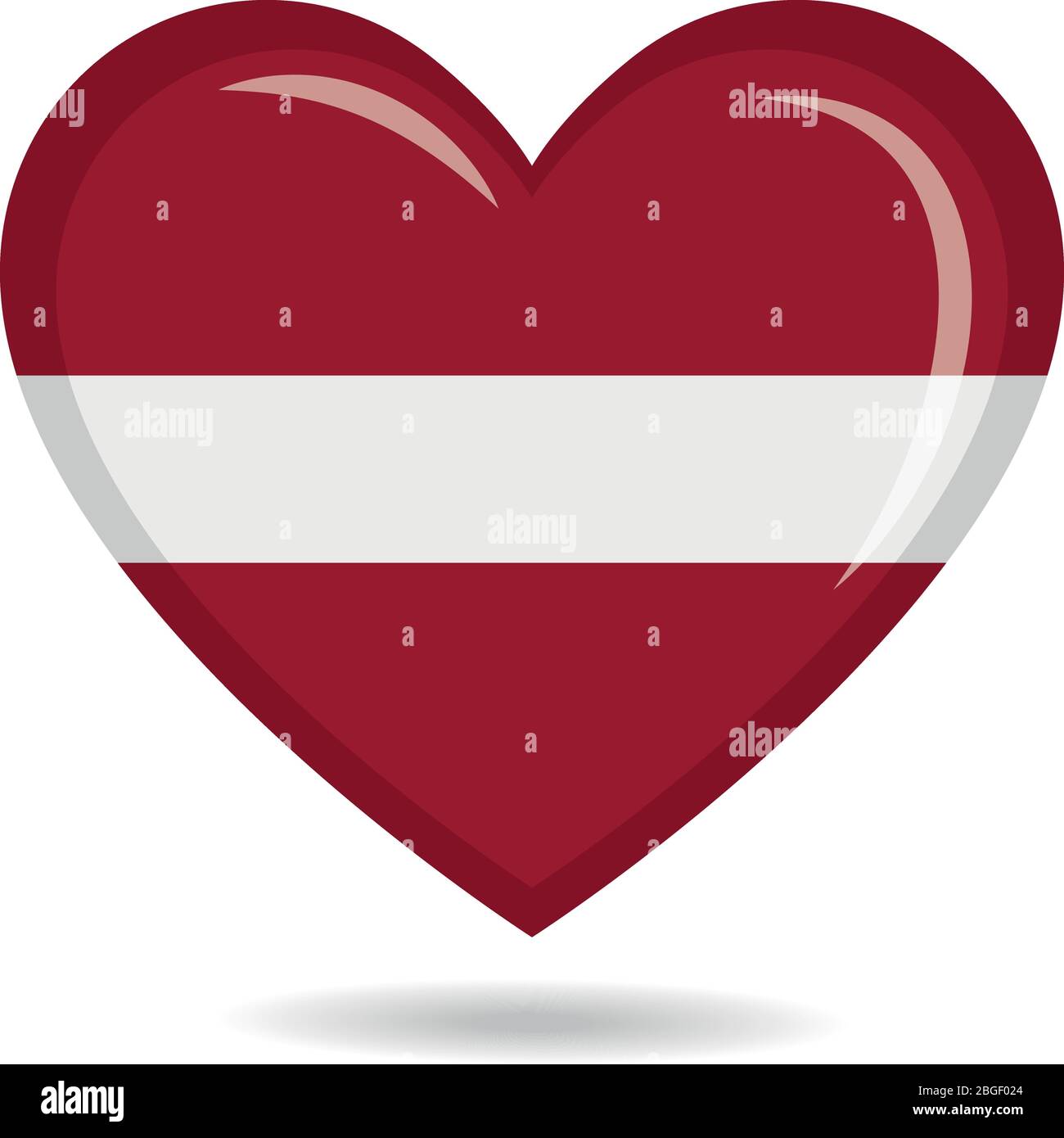 Latvia flag heart icon Stock Vector Images - Alamy