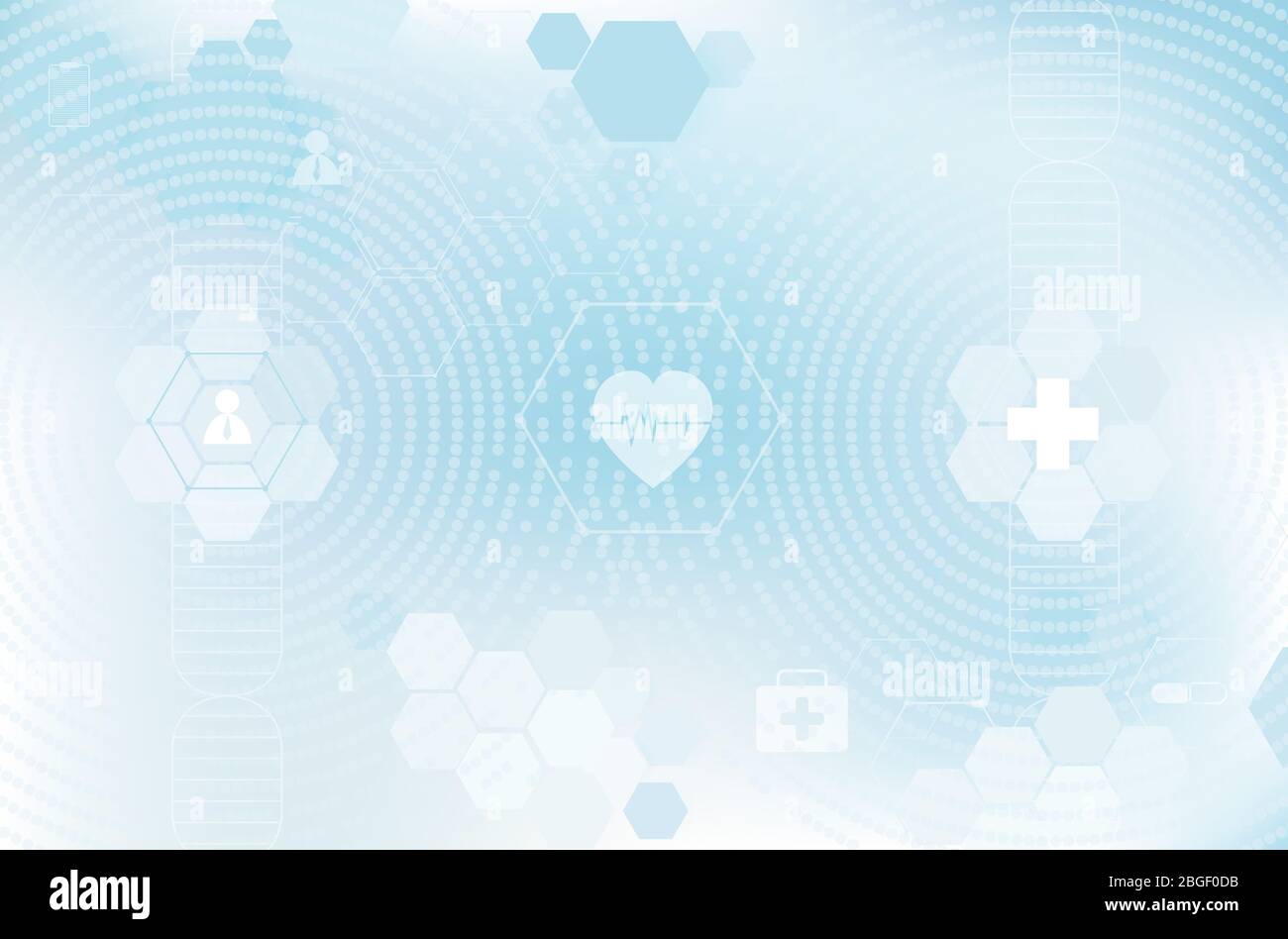 Geometric symbol background In blue tones (medical Stock Photo - Alamy
