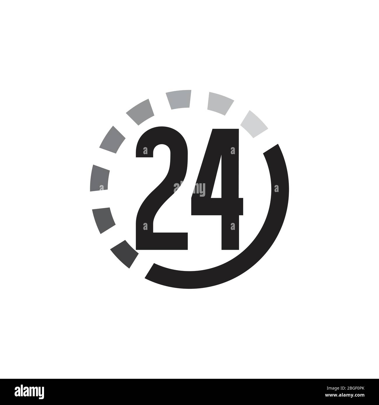 24 hour process symbol vector Stock Vector Image & Art - Alamy