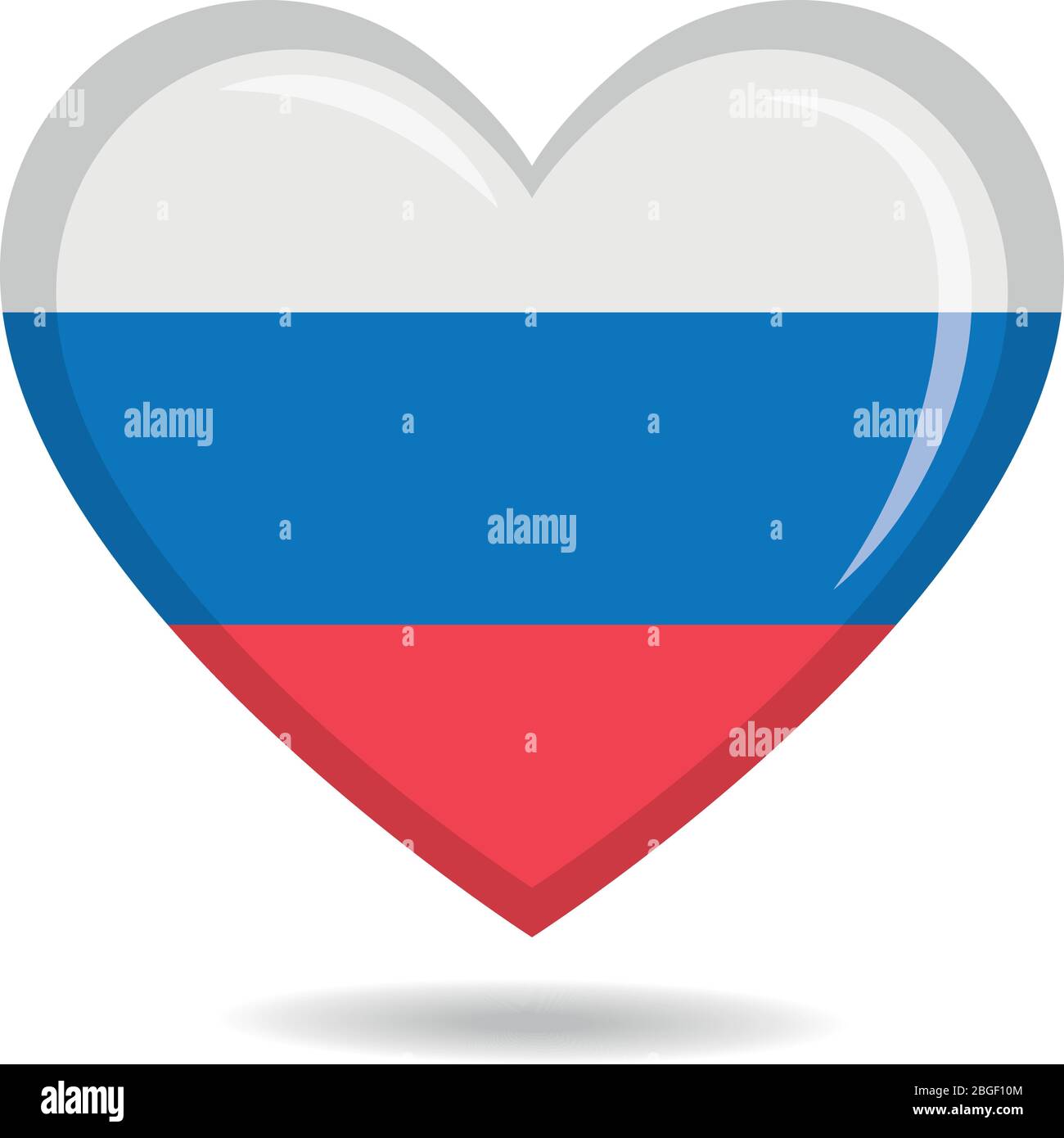 Vector heart love russia Cut Out Stock Images & Pictures - Alamy