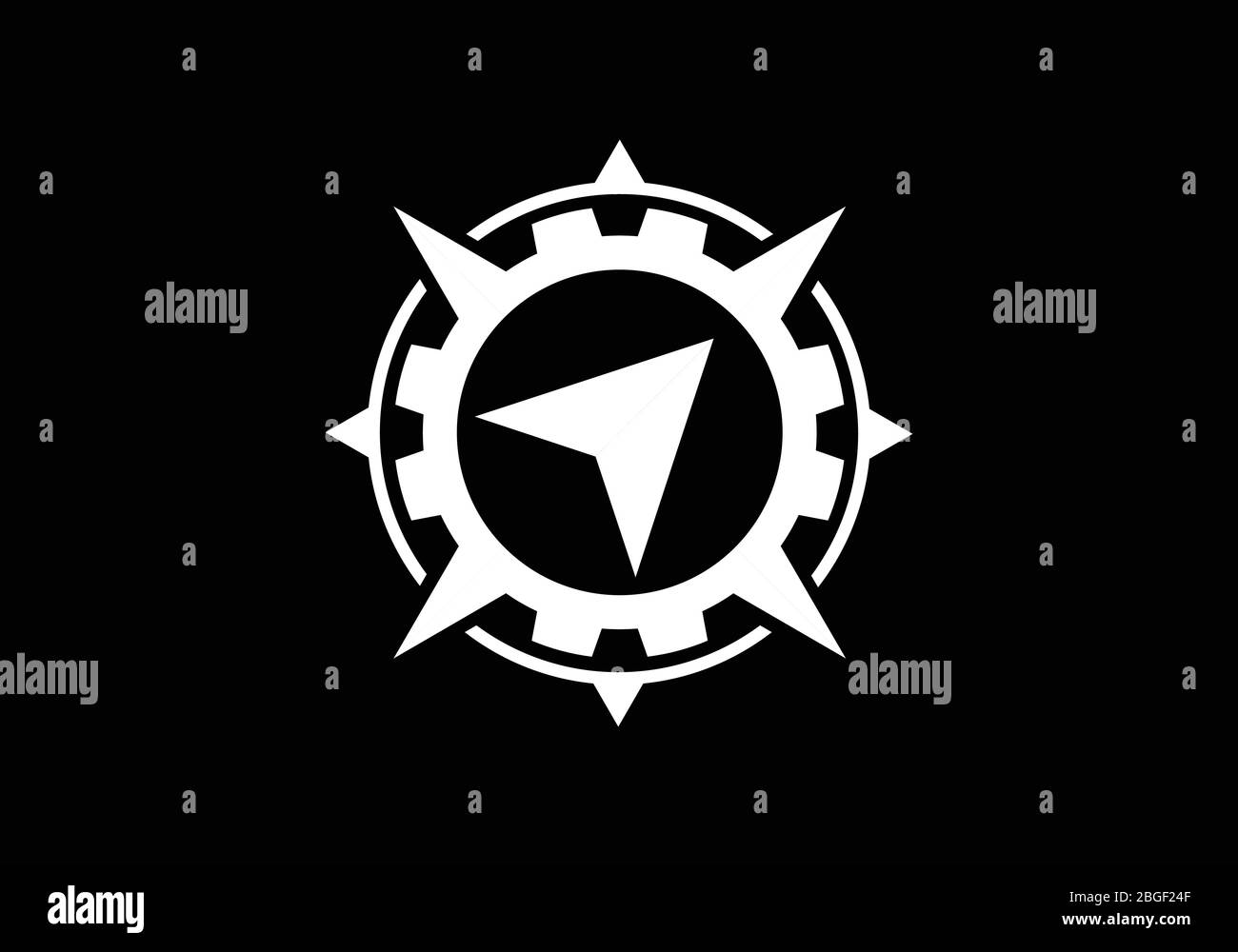 Creative Compass Concept Logo Design Template. Compass Logo sign and ...