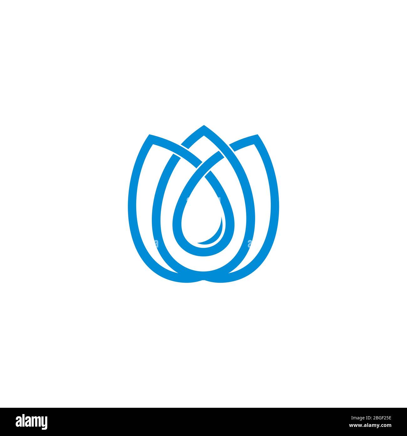 drop water flower shape infinity symbol logo vector Stock Vector Image ...