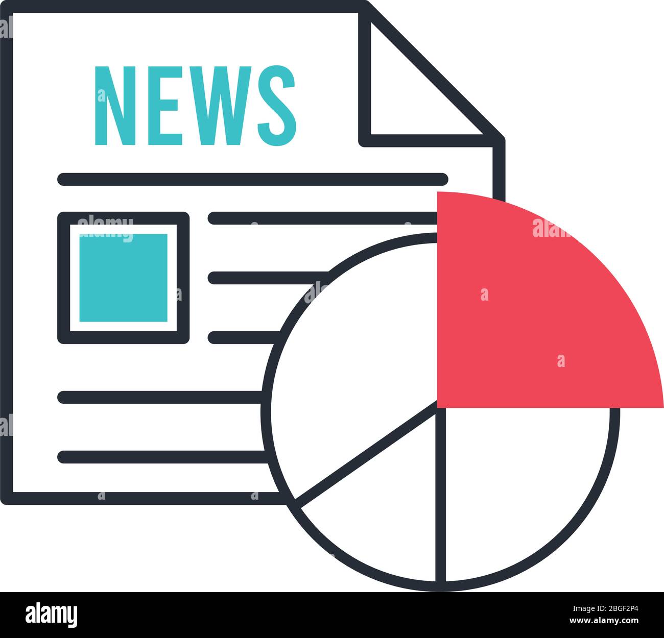 statistics pie infographic with newspaper Stock Vector Image & Art - Alamy