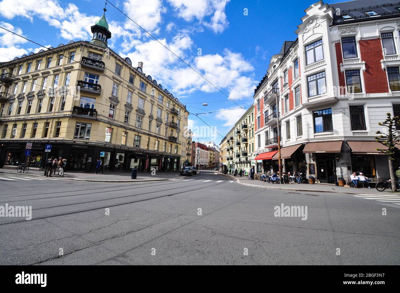 Downtown streets and houses of Oslo Stock Photo - Alamy
