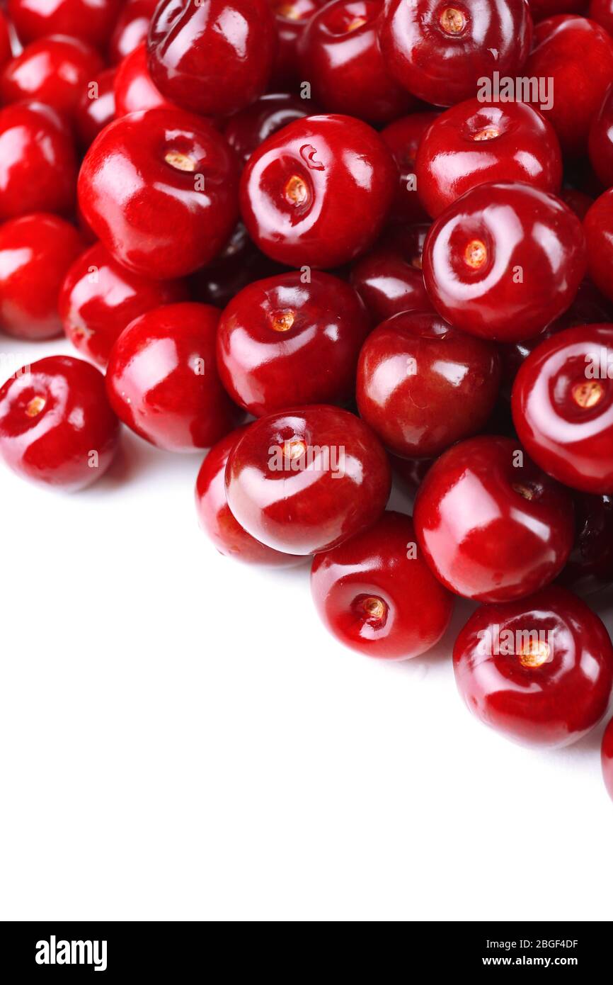 Sweet cherries close up Stock Photo - Alamy