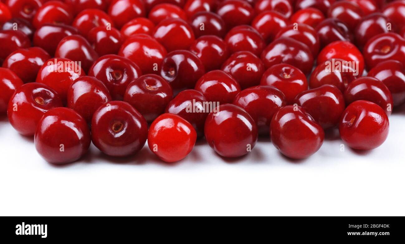 Sweet cherries close up Stock Photo - Alamy