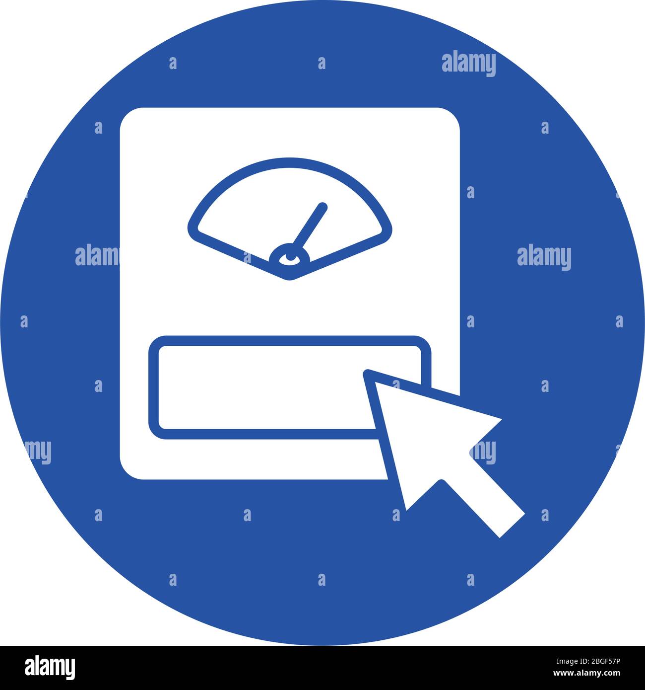 cursor mouse with scale with health online silhouette gradient style ...