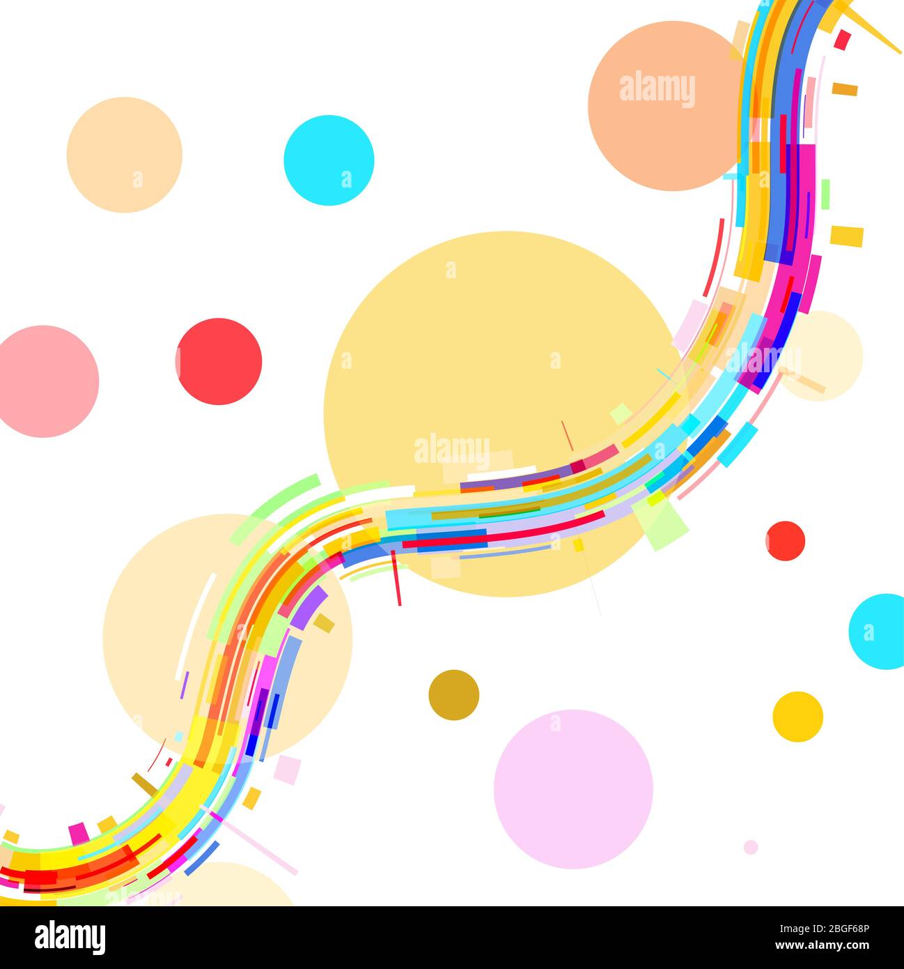 circles and multicolored ribbon Stock Vector Image & Art - Alamy