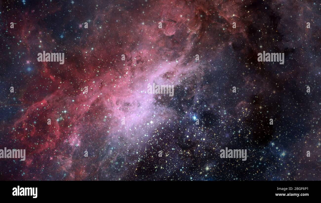 Infinite space background with nebulas and stars. This image elements ...