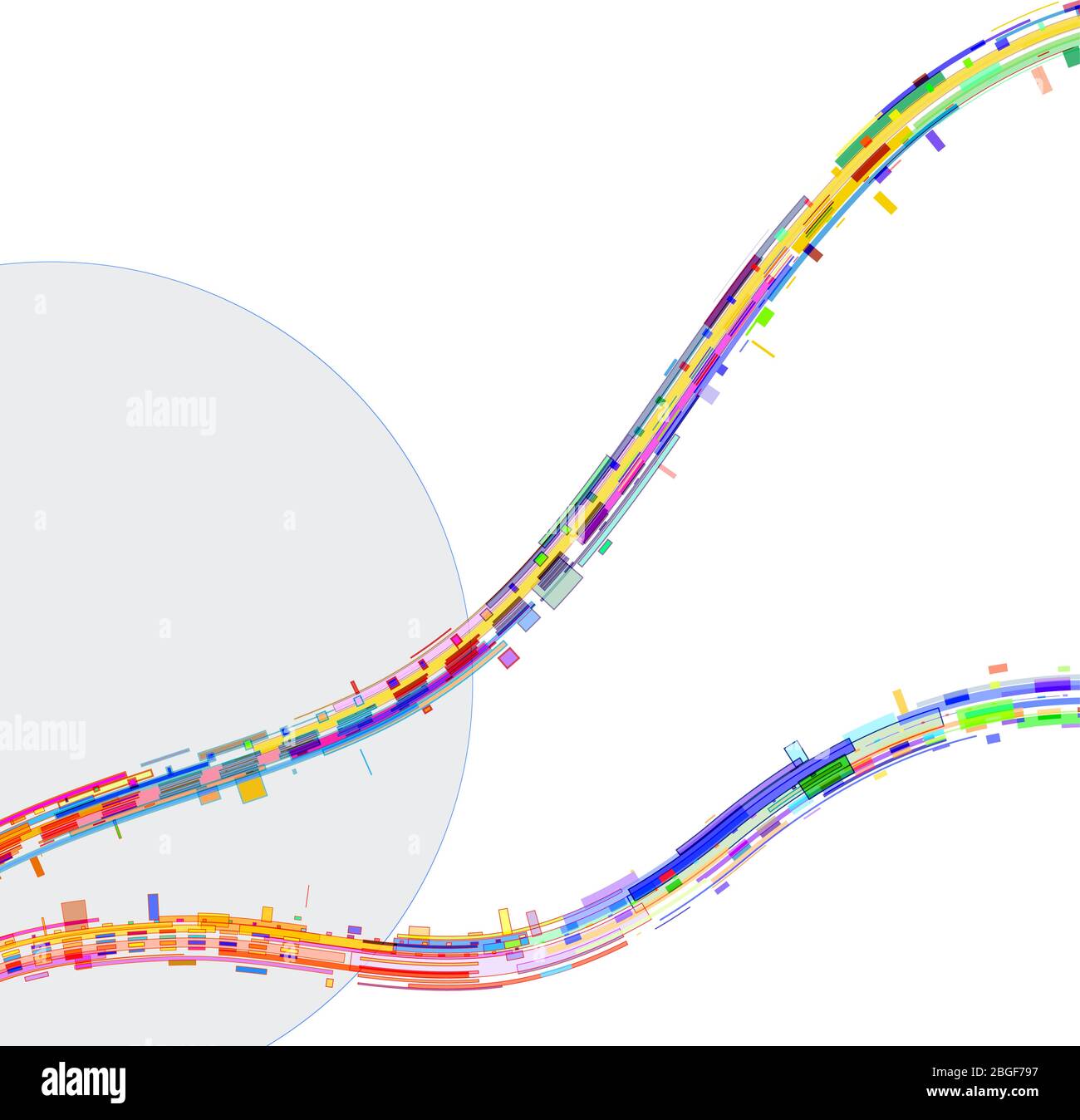 Blue electric wire circle Stock Vector Images - Alamy