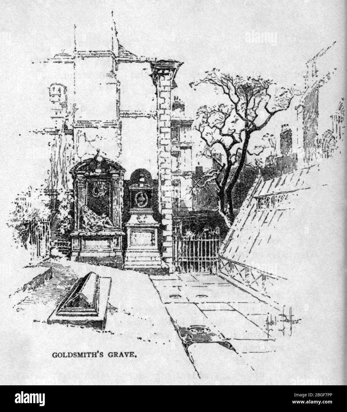 Herbert Railton - Goldsmith's Grave Stock Photo - Alamy