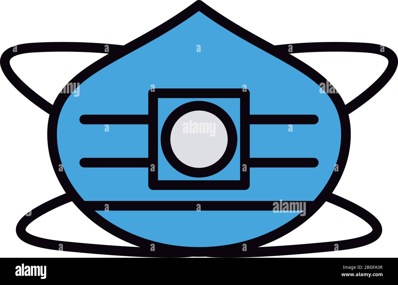 Medical mask filter line Stock Vector Images - Alamy