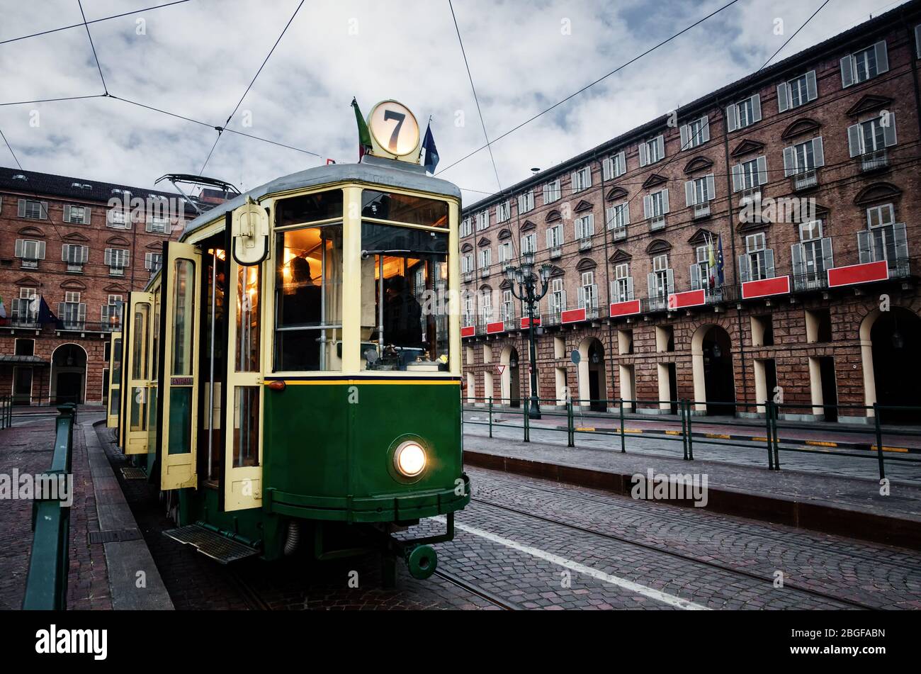 Old tram turin hi-res stock photography and images - Alamy