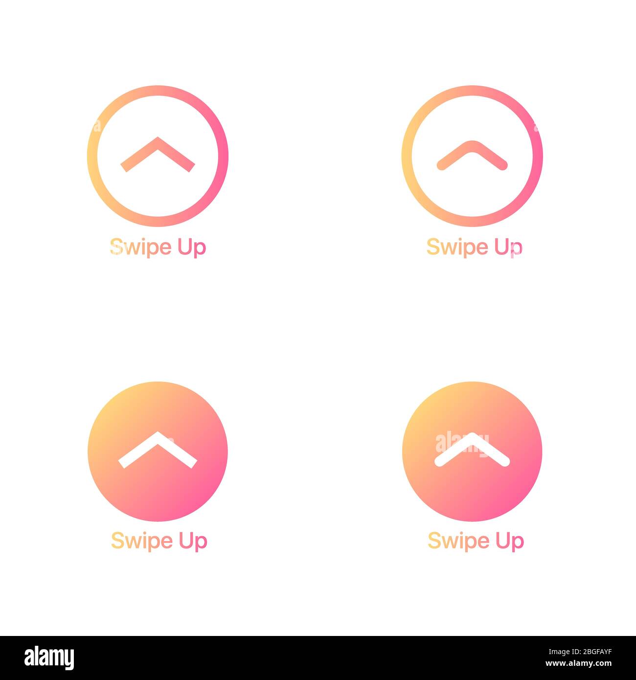 Swipe up icon Stock Vector Image & Art - Alamy