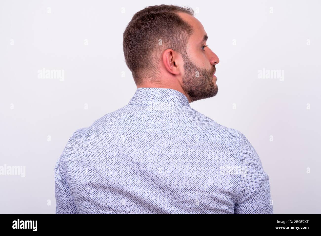 Business male adult profile rear view hi-res stock photography and ...