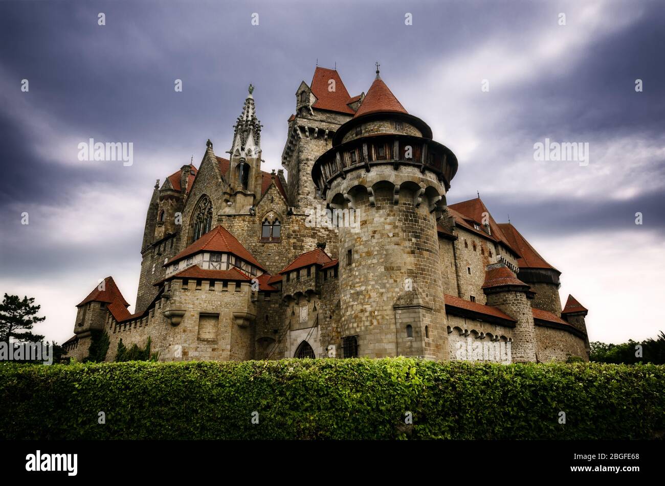 Burg Kreuzenstein Castle in Leobendorf, near Vienna (Austria Stock ...