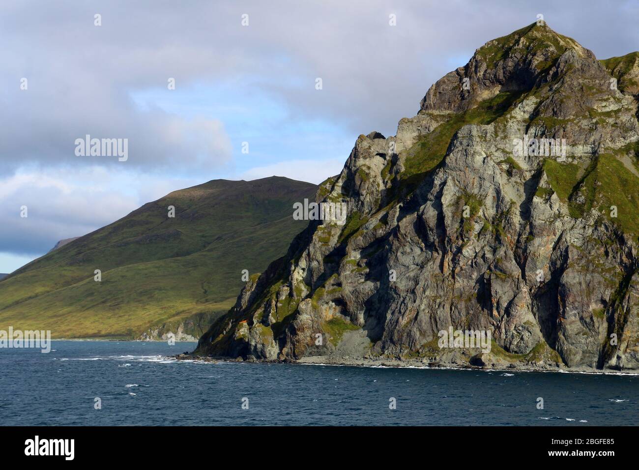 Alaska, Coast of Unalaska Island, Aleutian Islands, United States Stock ...